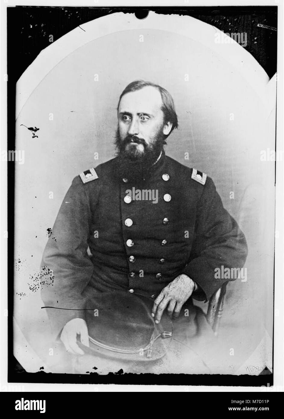 A portrait of General J.F. Hall, Colonel of the 1st New York Engineers ...