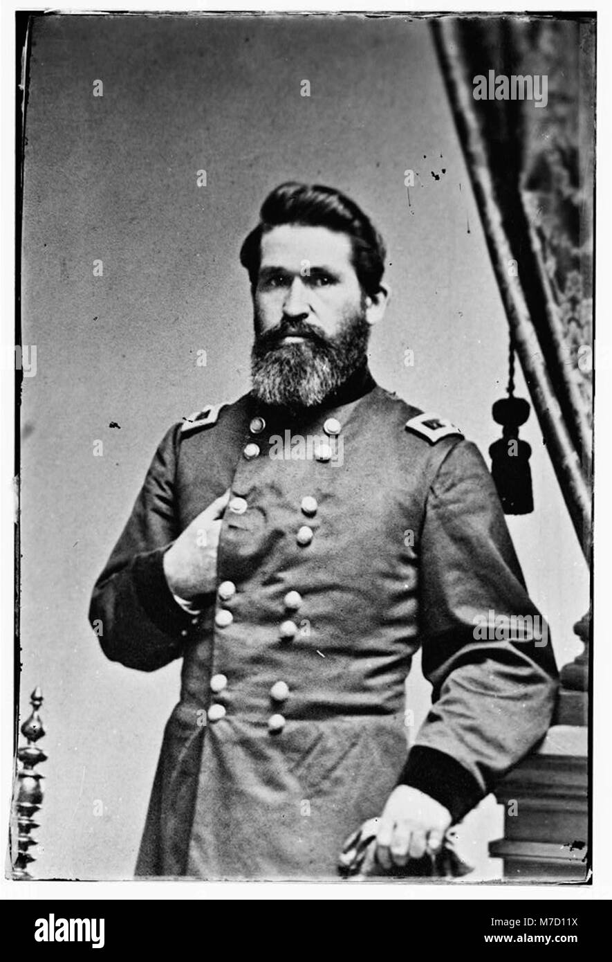A portrait of General James G. Blunt, a Union Army officer during the ...