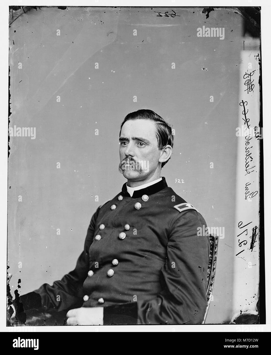 A portrait of General J.M. Hedrick, a figure in the U.S. Army, possibly ...