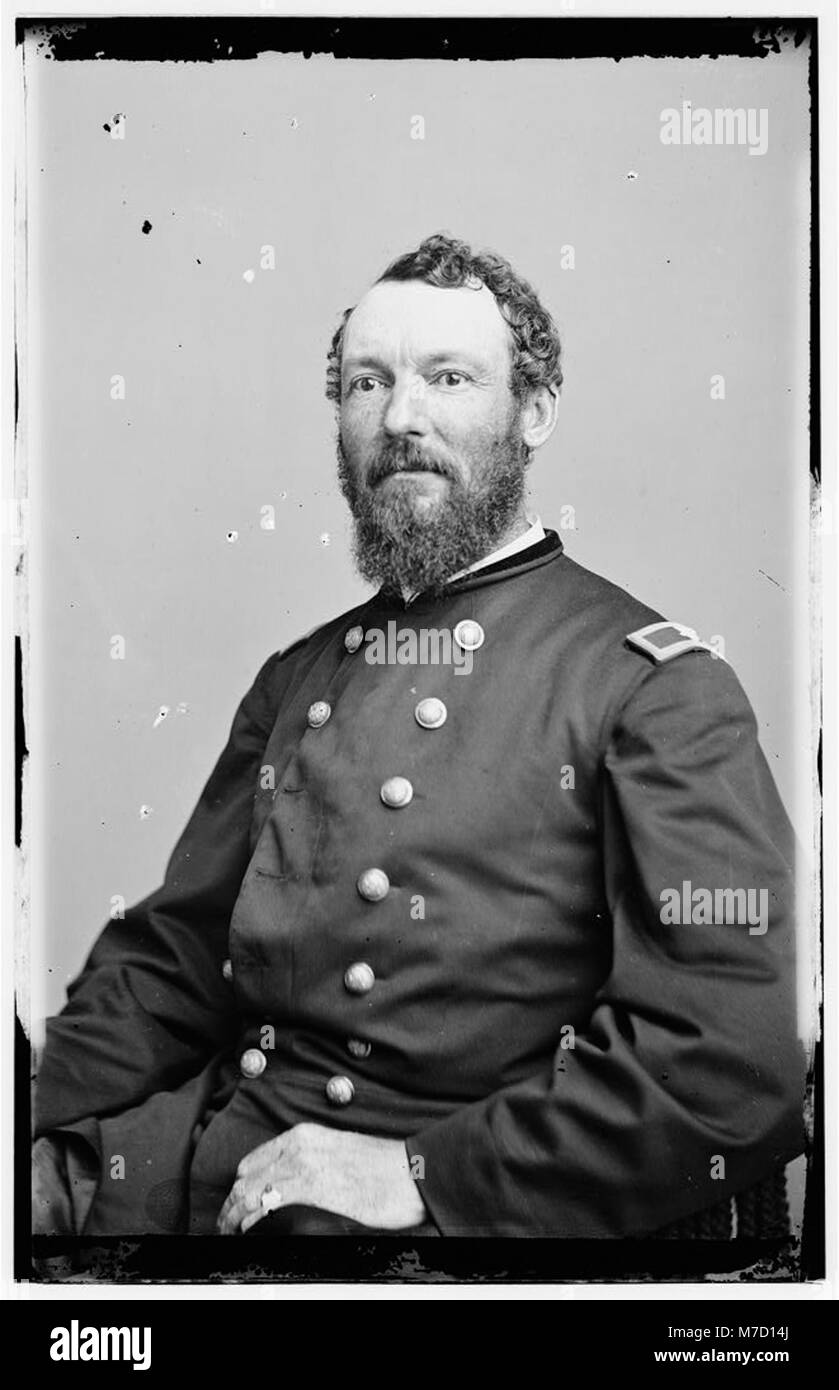 A portrait of General James Wilson, Colonel of the 13th Iowa Cavalry ...