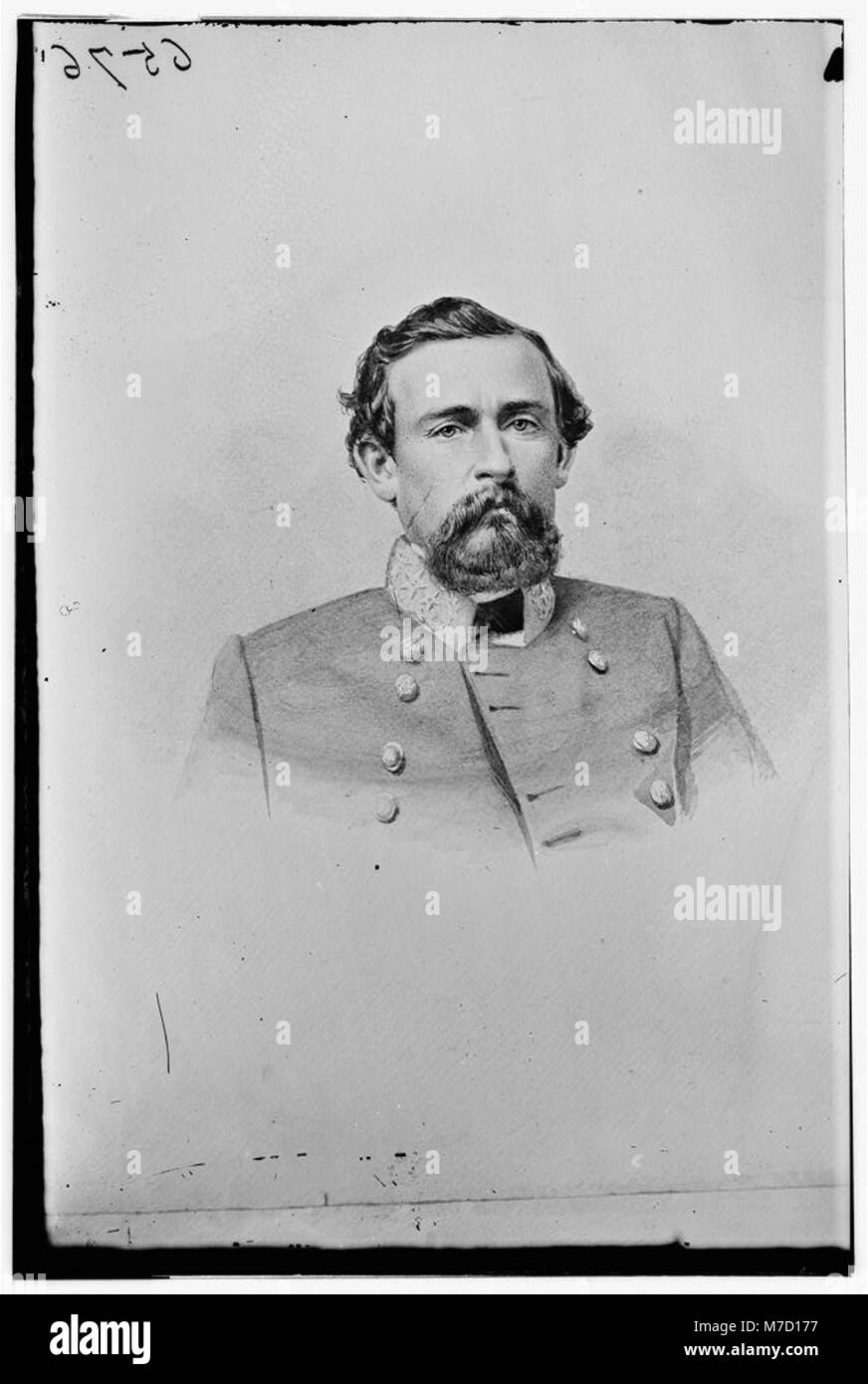 This image is a portrait of General Lawrence S. Baker, a Confederate ...