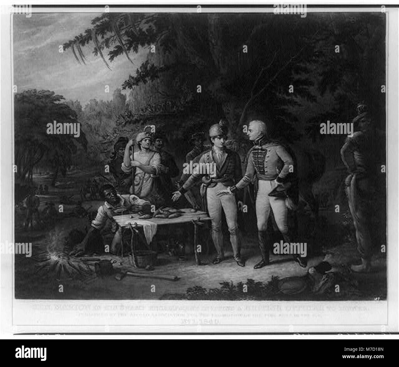 General Francis Marion, known as the 'Swamp Fox,' is shown in his swamp ...