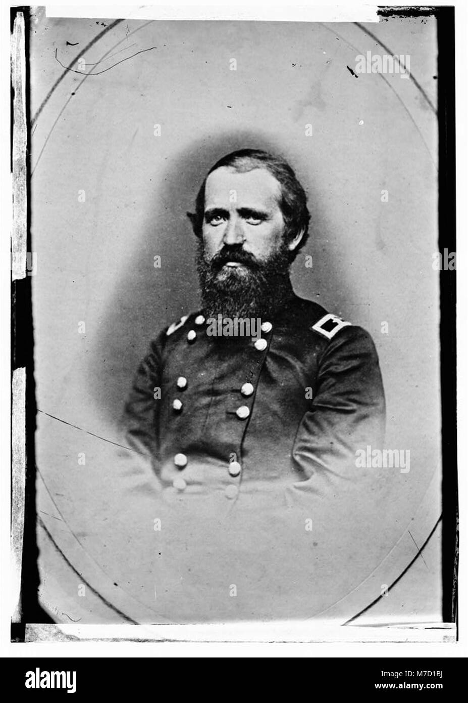 A portrait of General Robert B. Mitchell, a prominent Union Army ...