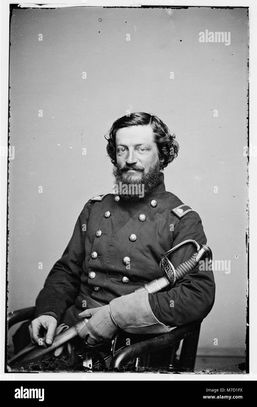A portrait of General T.L. Kane, a notable military figure, captured in ...