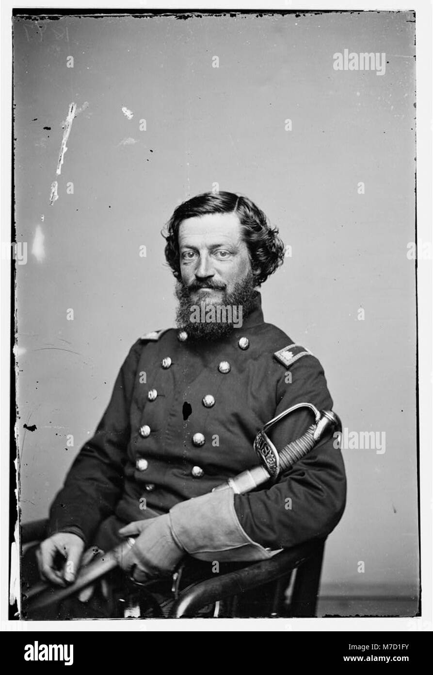 General T.L. Kane, a historical military figure, is depicted in this ...