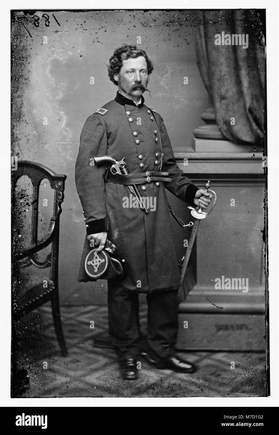 Portrait of General T. Runyon, a U.S. military officer, captured for ...