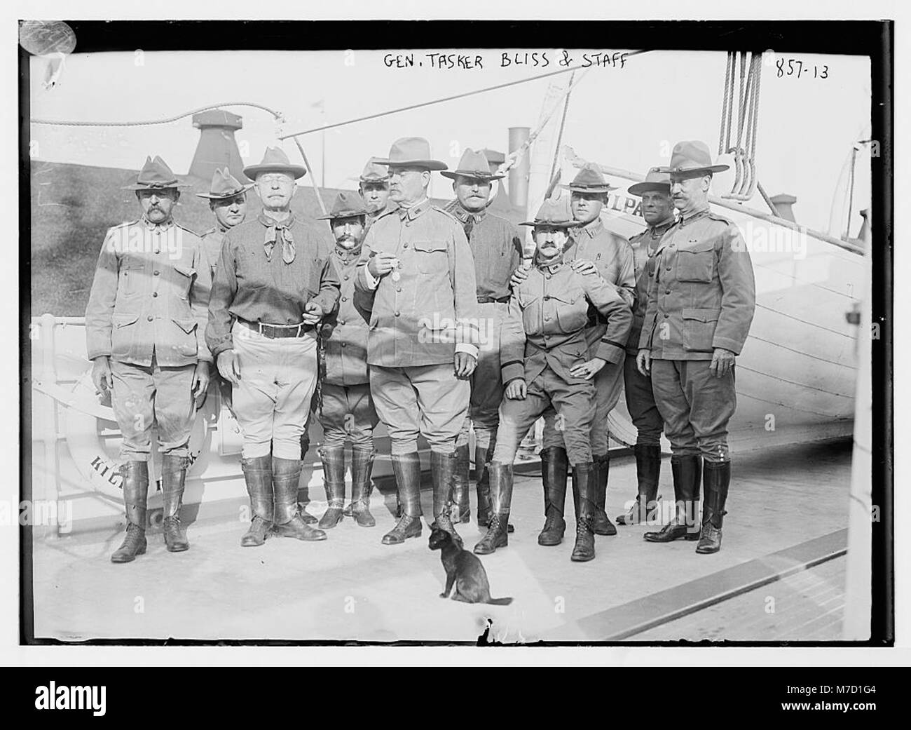 General Tasker Bliss and his staff aboard the U.S. Army transport ...