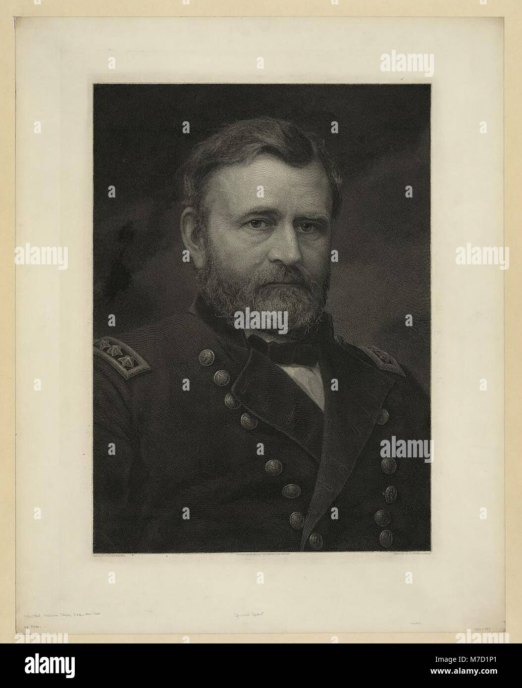 A portrait of General Ulysses S. Grant, the 18th President of the ...
