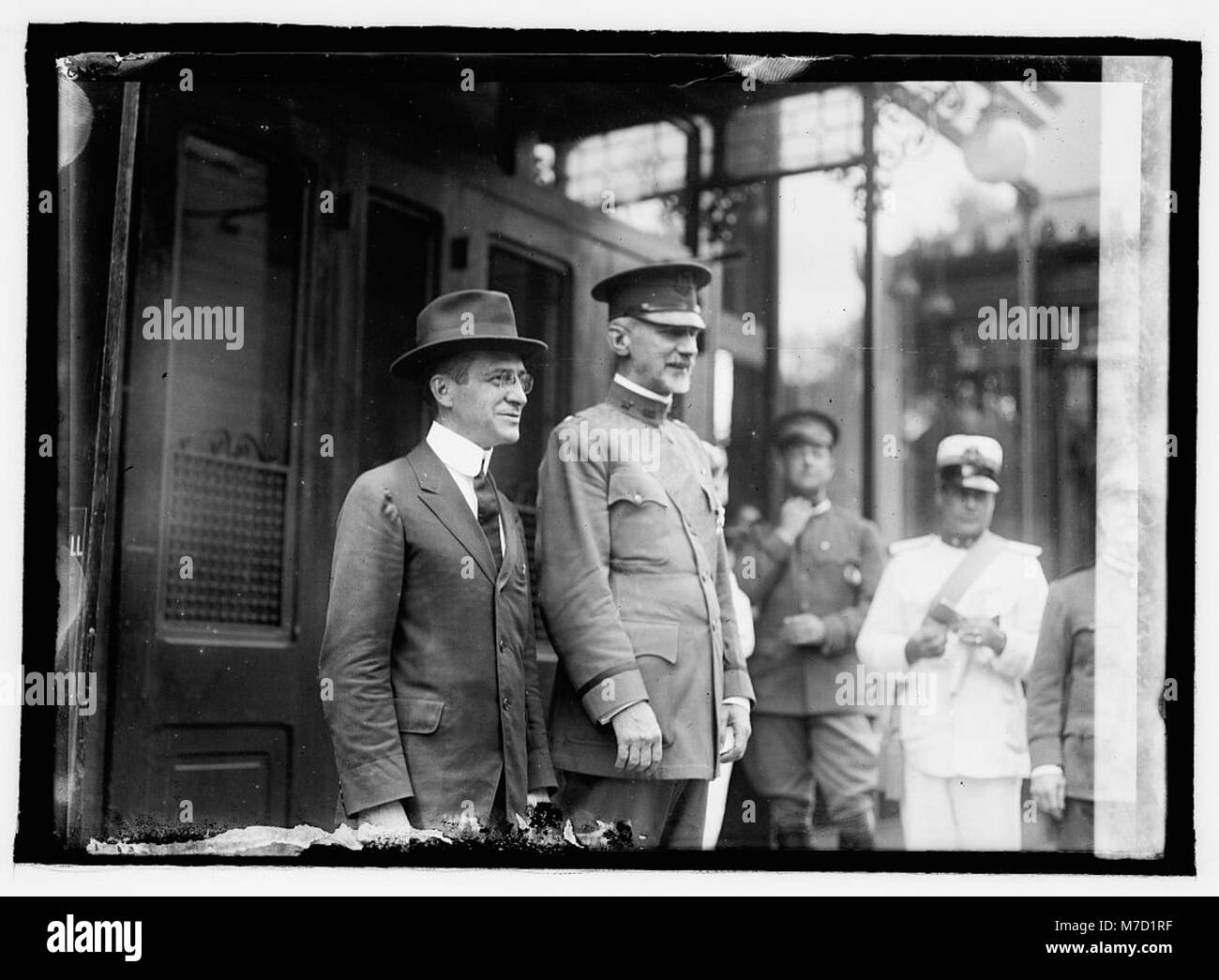 A historical portrait of General Marsh and Secretary Baker, documented ...