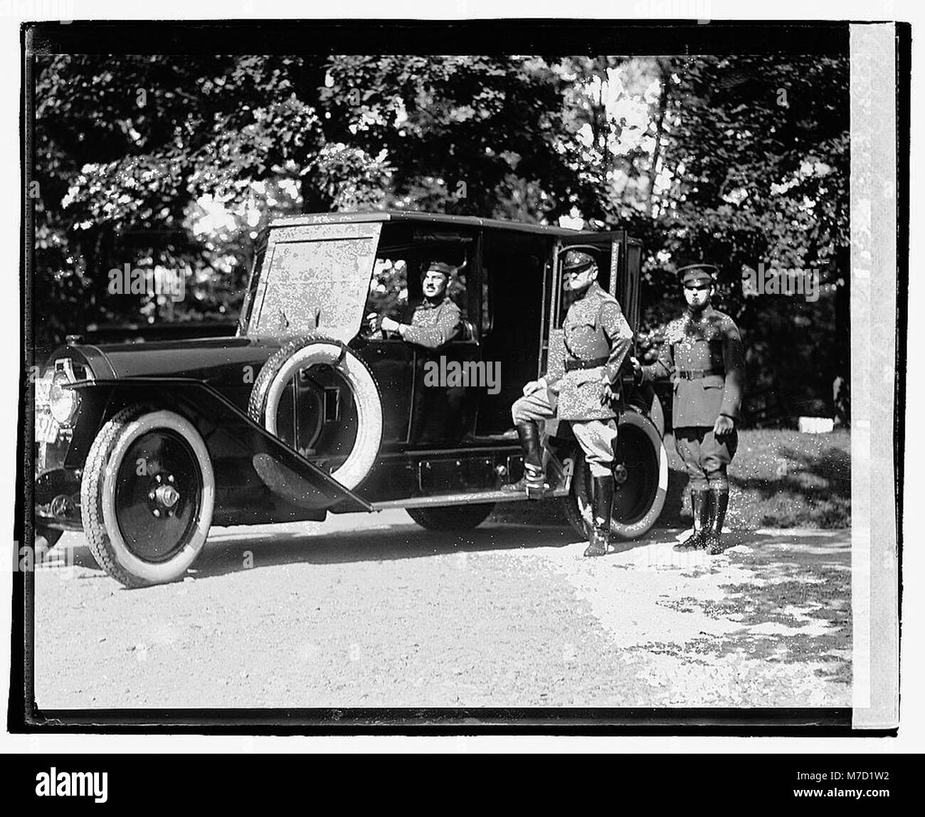 This image features General John J. Pershing, a prominent U.S. Army ...