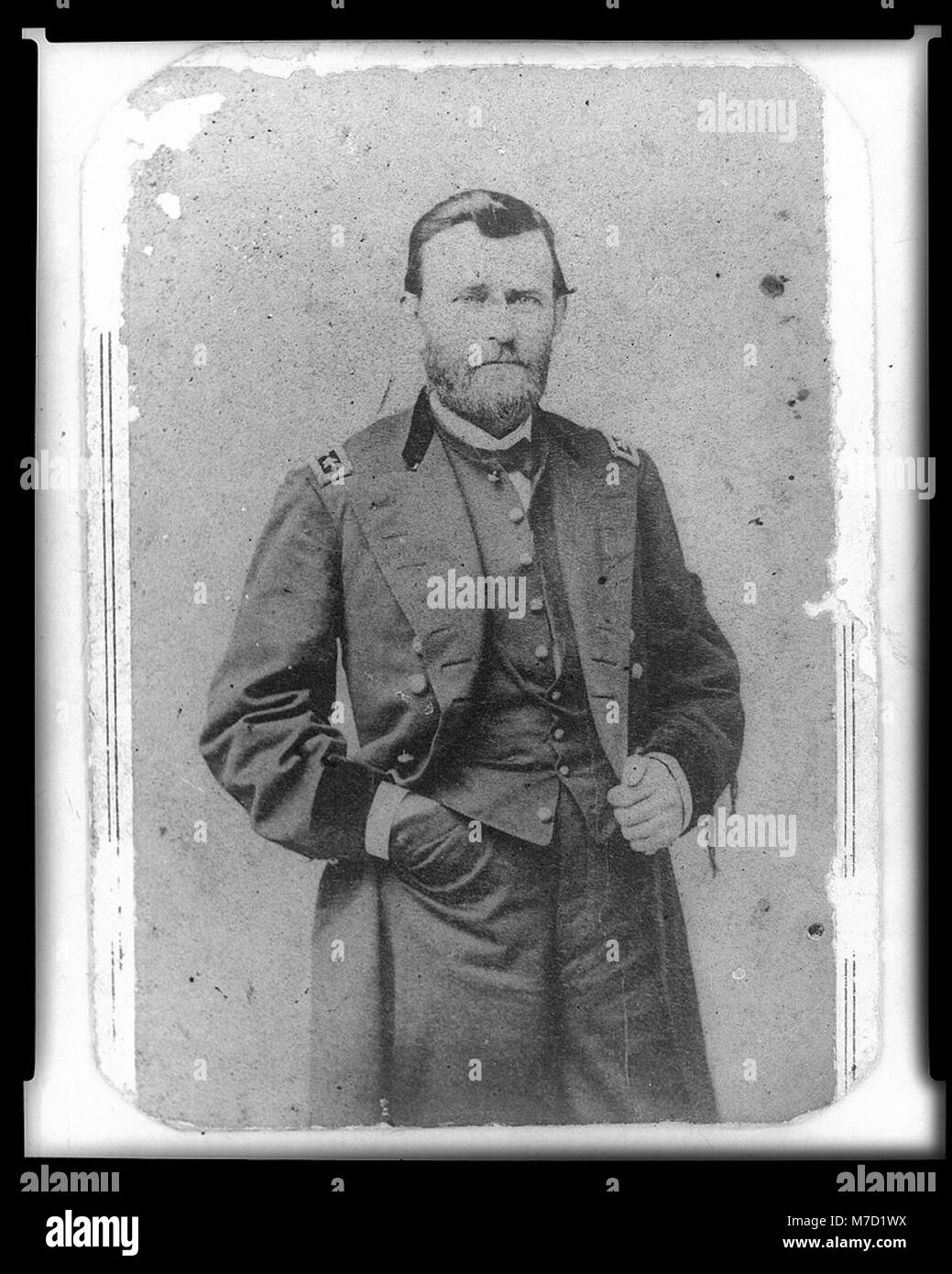 A three-quarter length portrait of General U.S. Grant, standing in ...