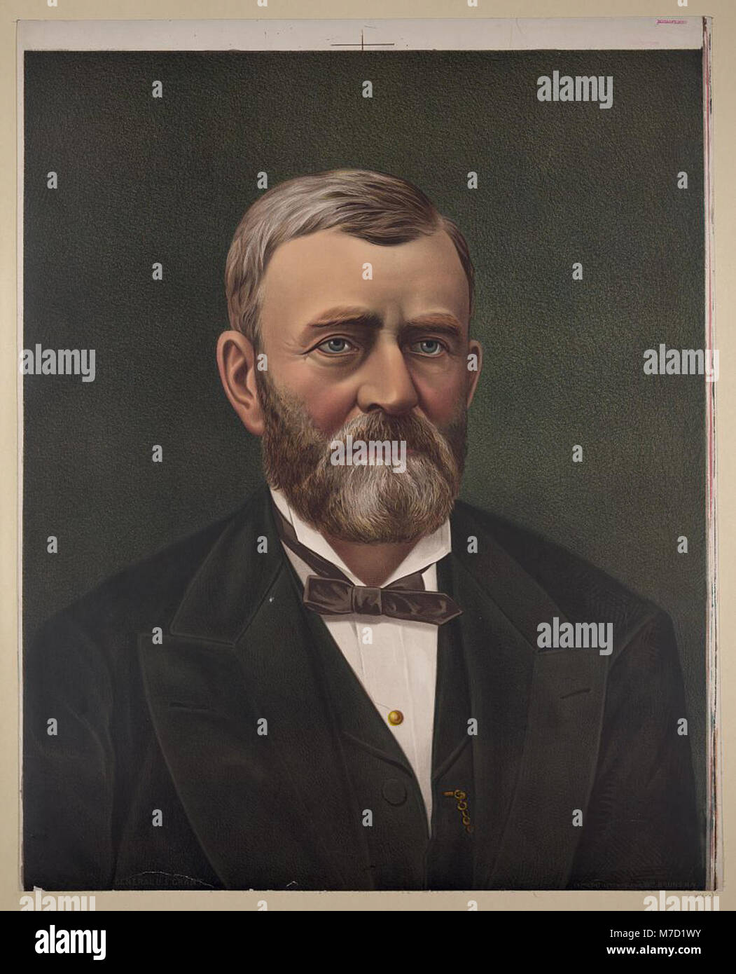 A portrait of General Ulysses S. Grant, the 18th president of the ...