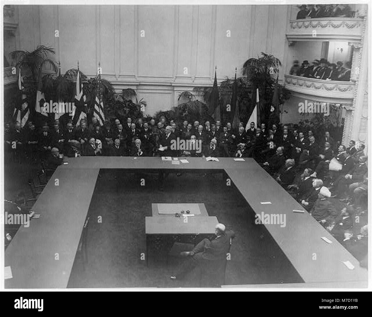A general view of the World Disarmament Conference in session at D.A.R ...