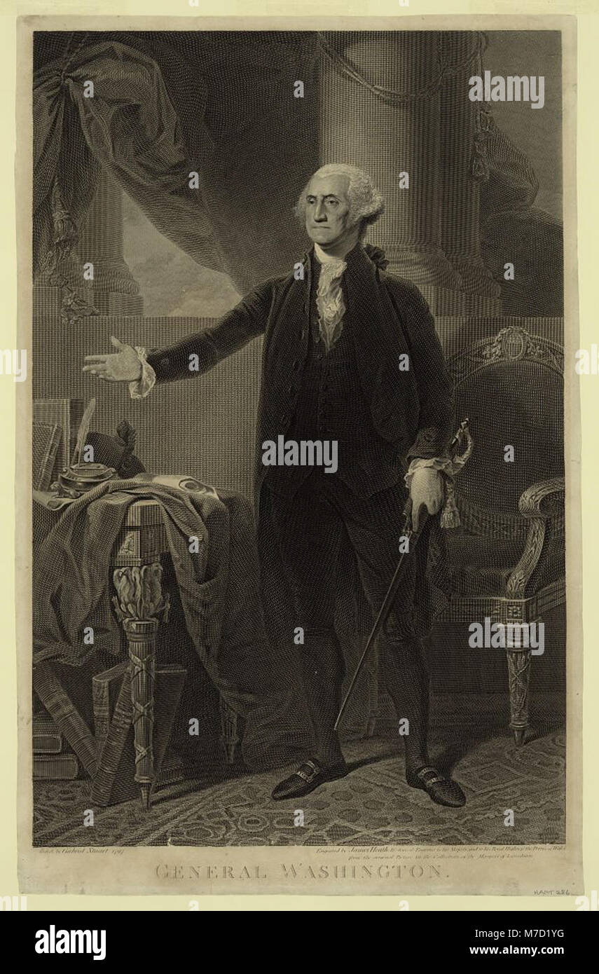 A historical portrait of General George Washington, a key figure in ...