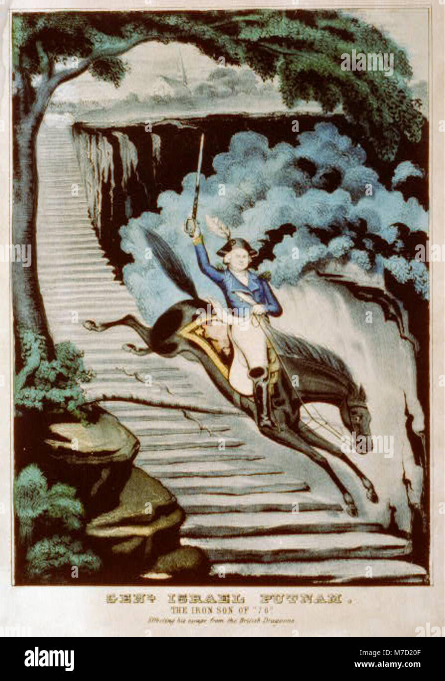 A portrait of General Israel Putnam, known as the 'iron son of 1776 ...