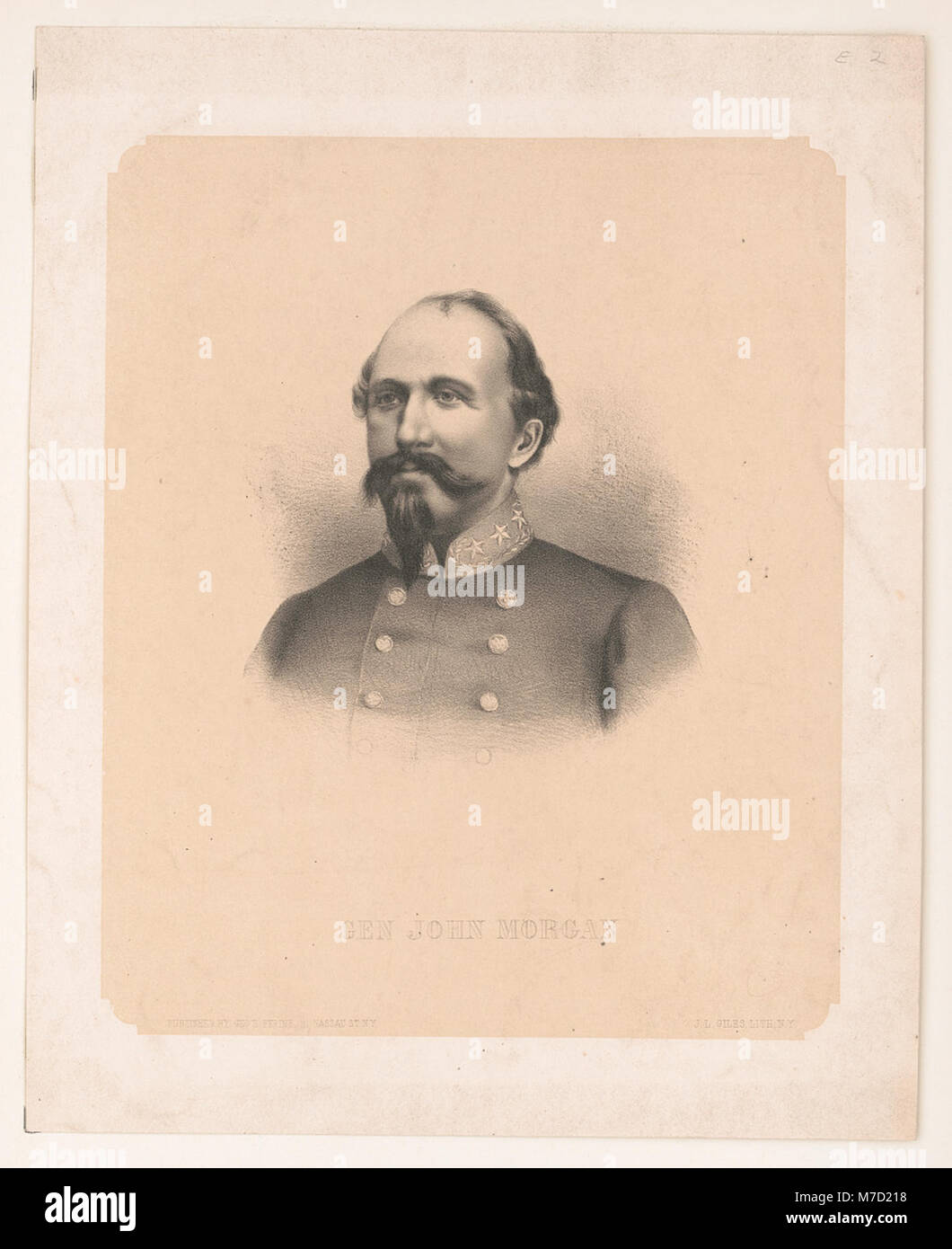 A photograph of General John Morgan, a Confederate officer during the ...