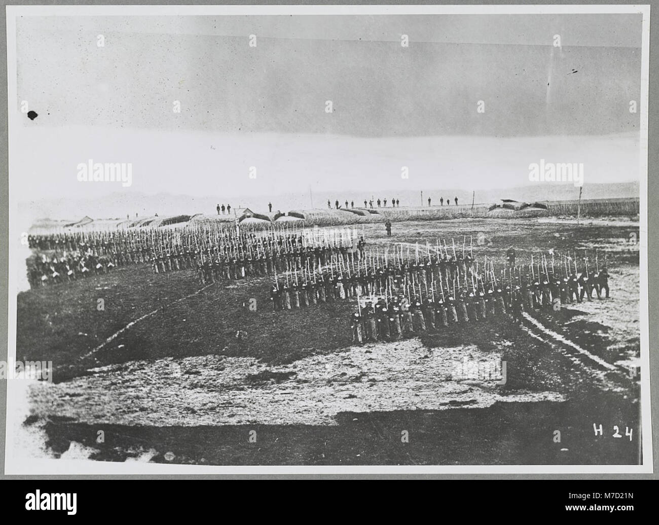 A historical photograph of the 26th New York Infantry Regiment ...
