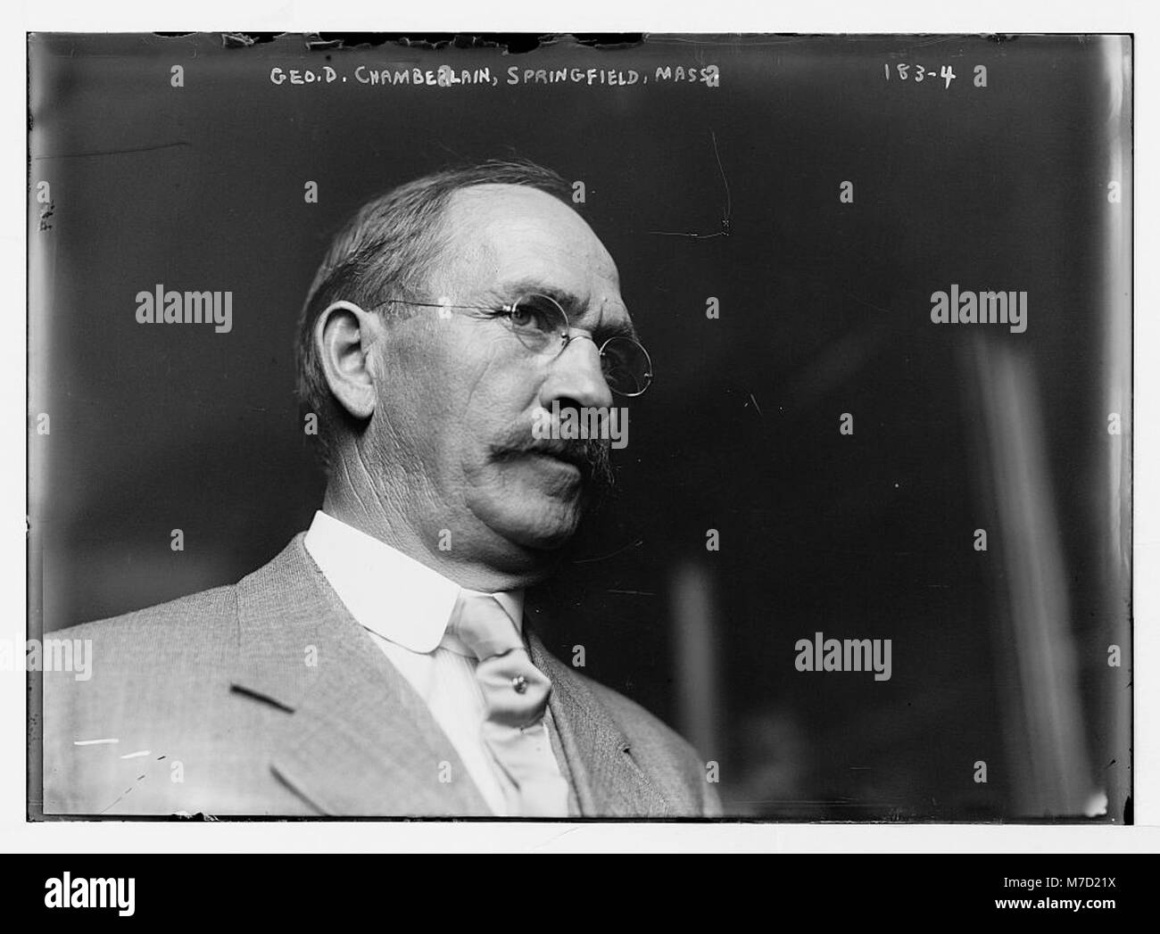 A portrait of Geo. D. Chamberlain, a historical figure from Springfield ...