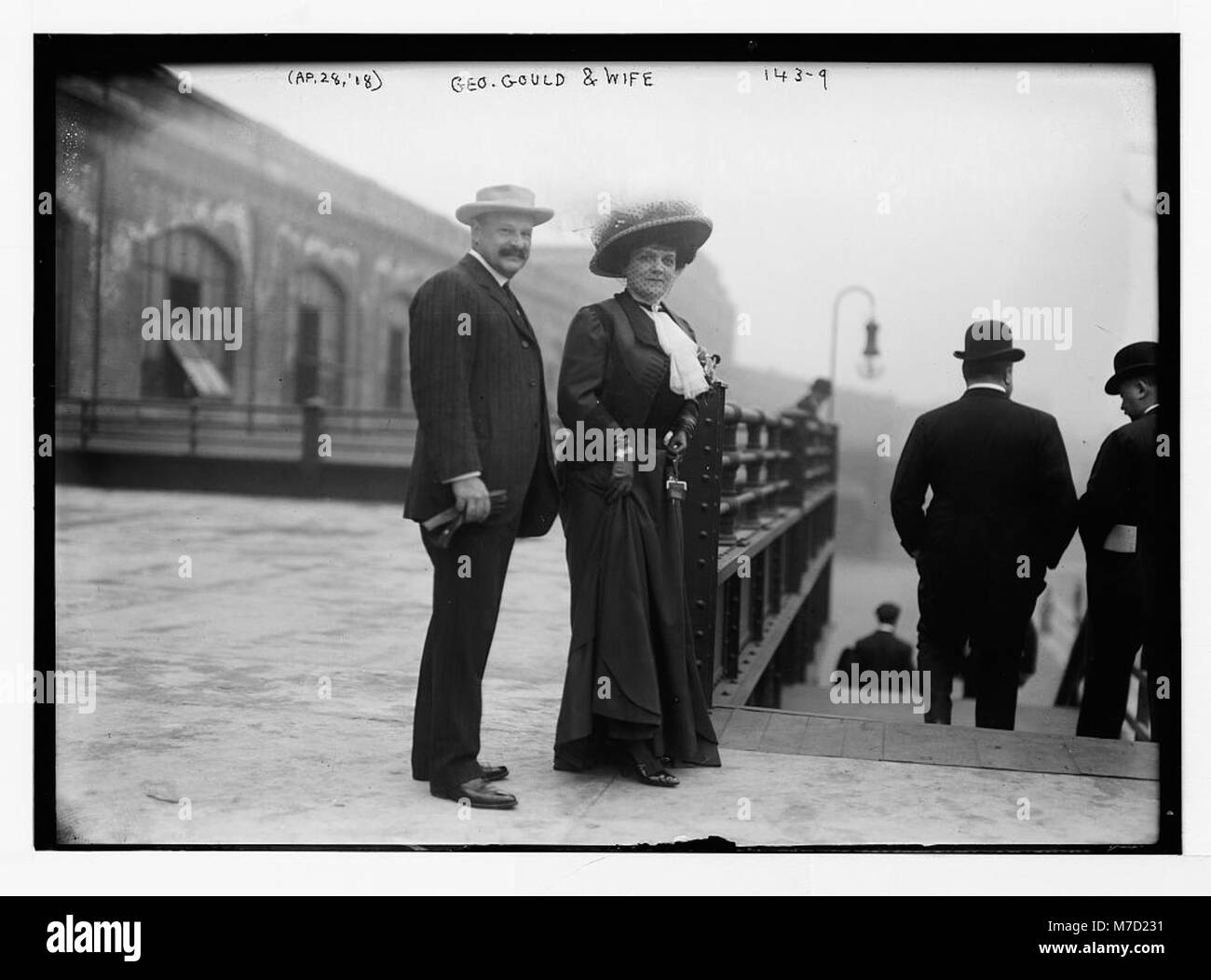 This photograph features George Gould and his wife, capturing a moment ...