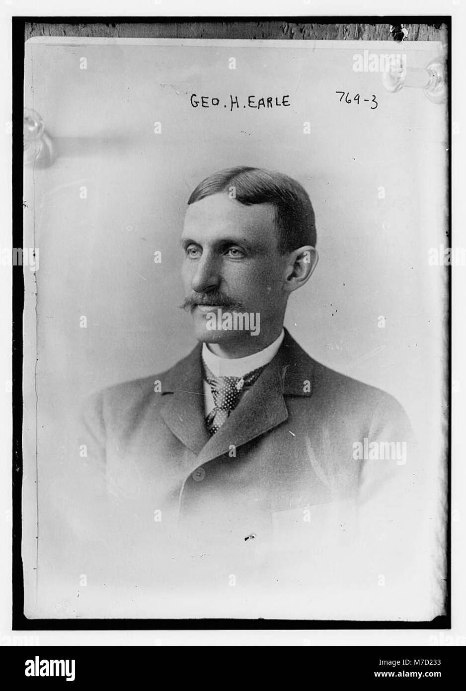 A portrait photograph of George H. Earle, an important figure ...