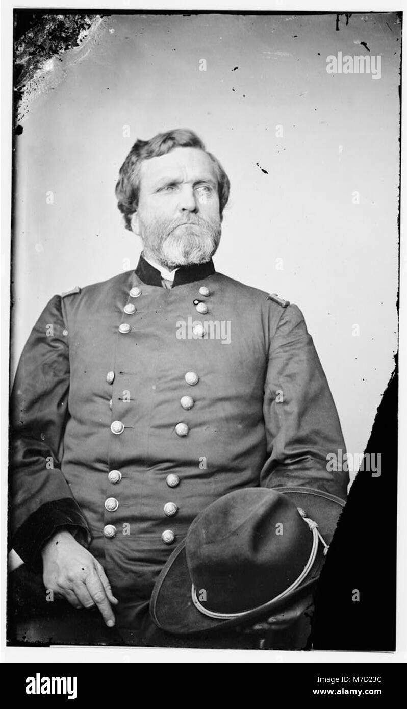 This portrait depicts General George H. Thomas, known as the 'Rock of ...