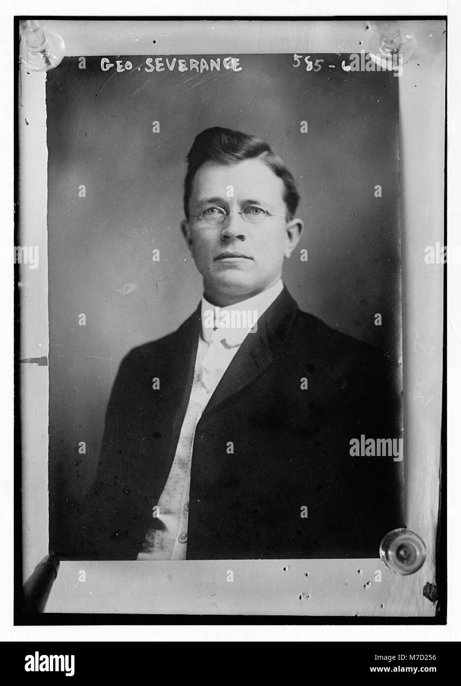 A portrait of Geo. Severance, a prominent individual in American ...