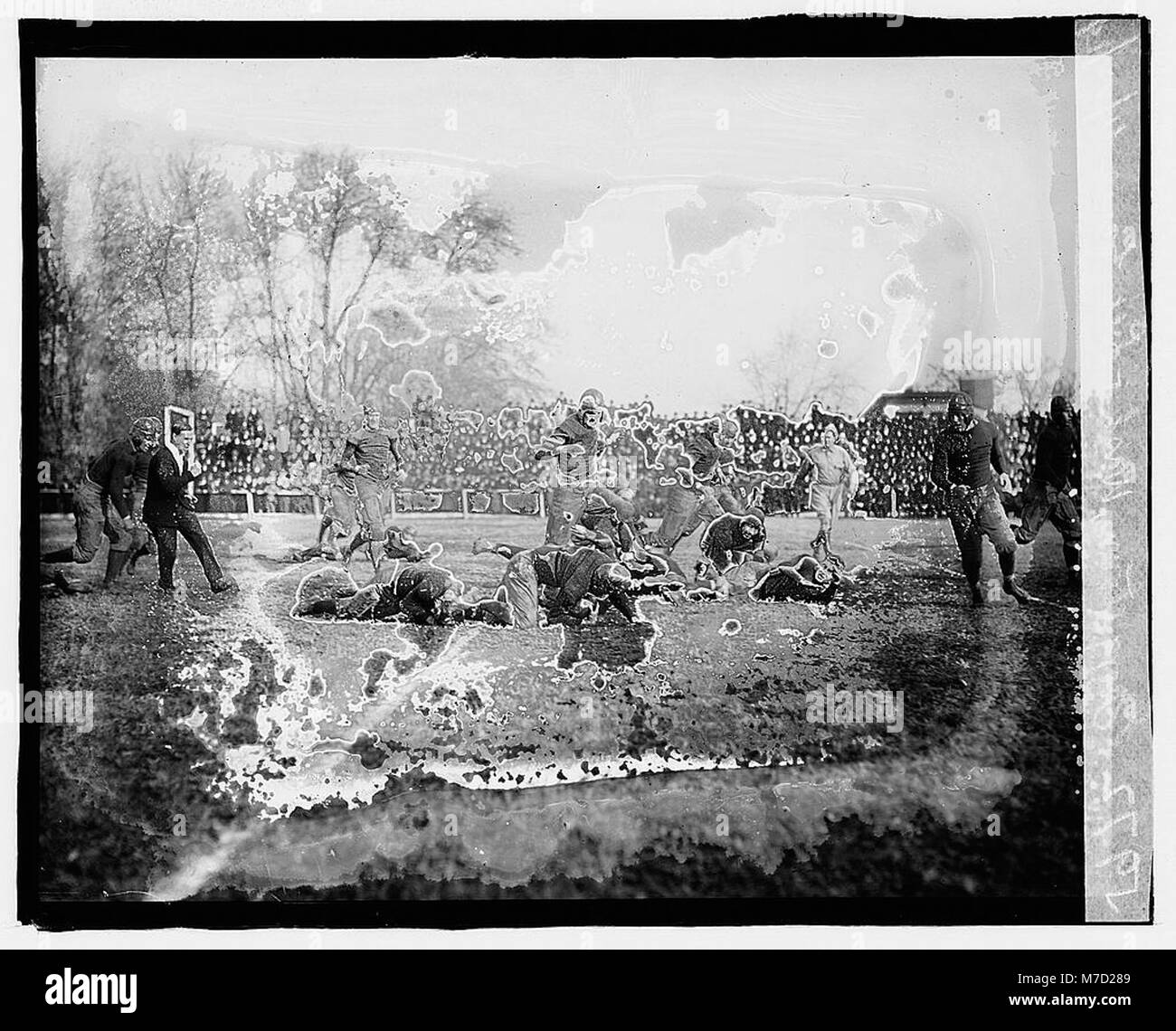 A historical photograph from the Georgetown vs. Washington and Lee ...