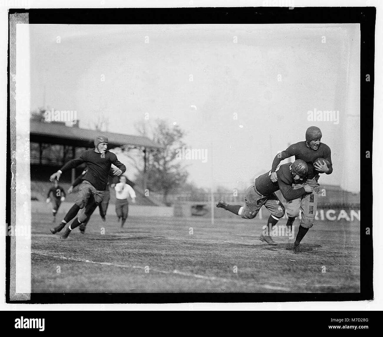 A 1920 football game between Georgetown University and Washington and ...