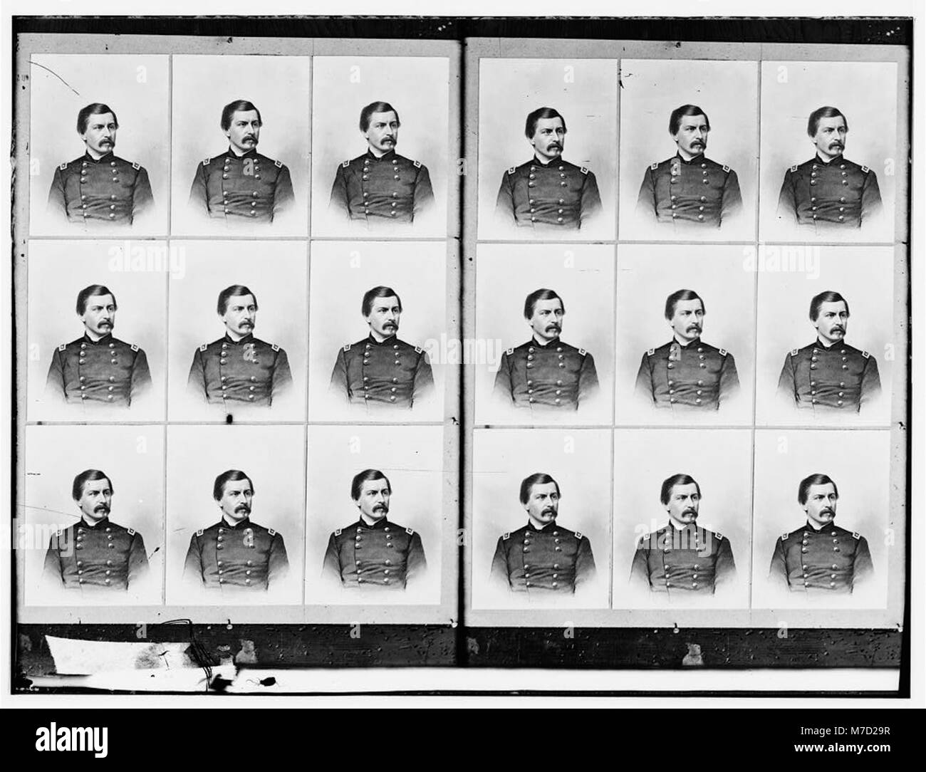 The portrait of George B. McClellan, a prominent American Civil War ...