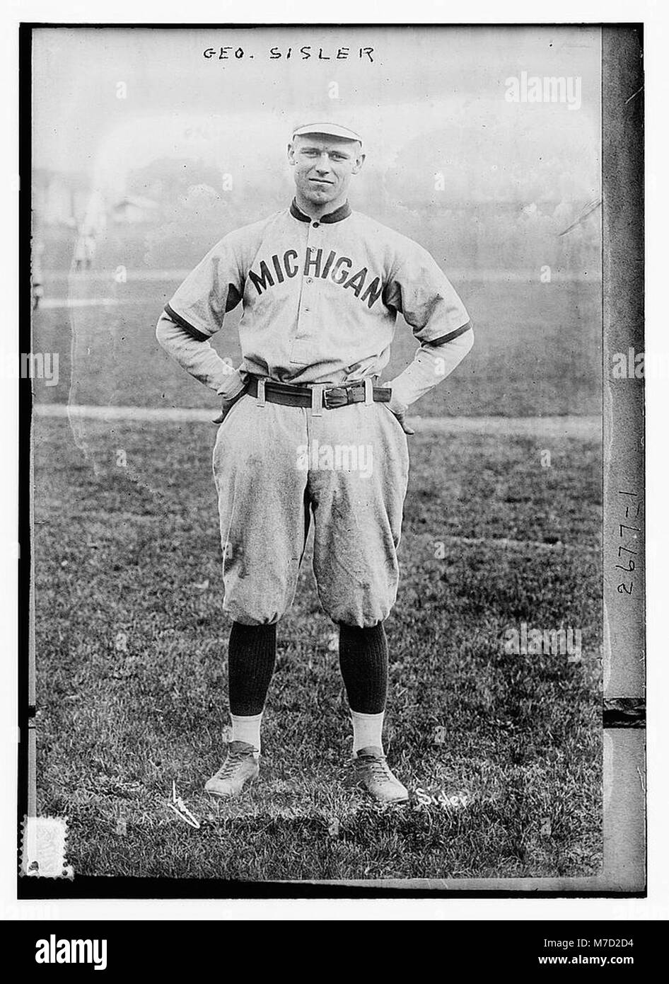 A photograph of George Sisler, a prominent baseball player, taken ...
