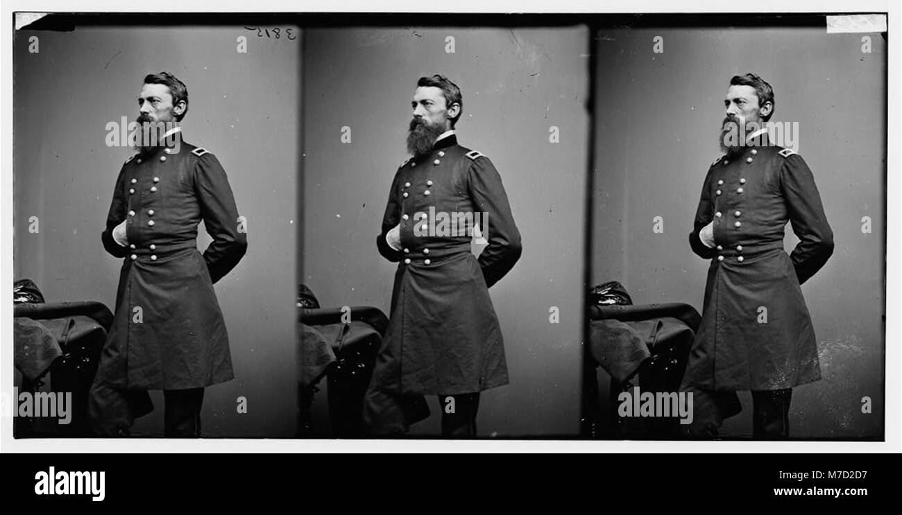 This image is a portrait of George Stoneman, a historical figure known ...