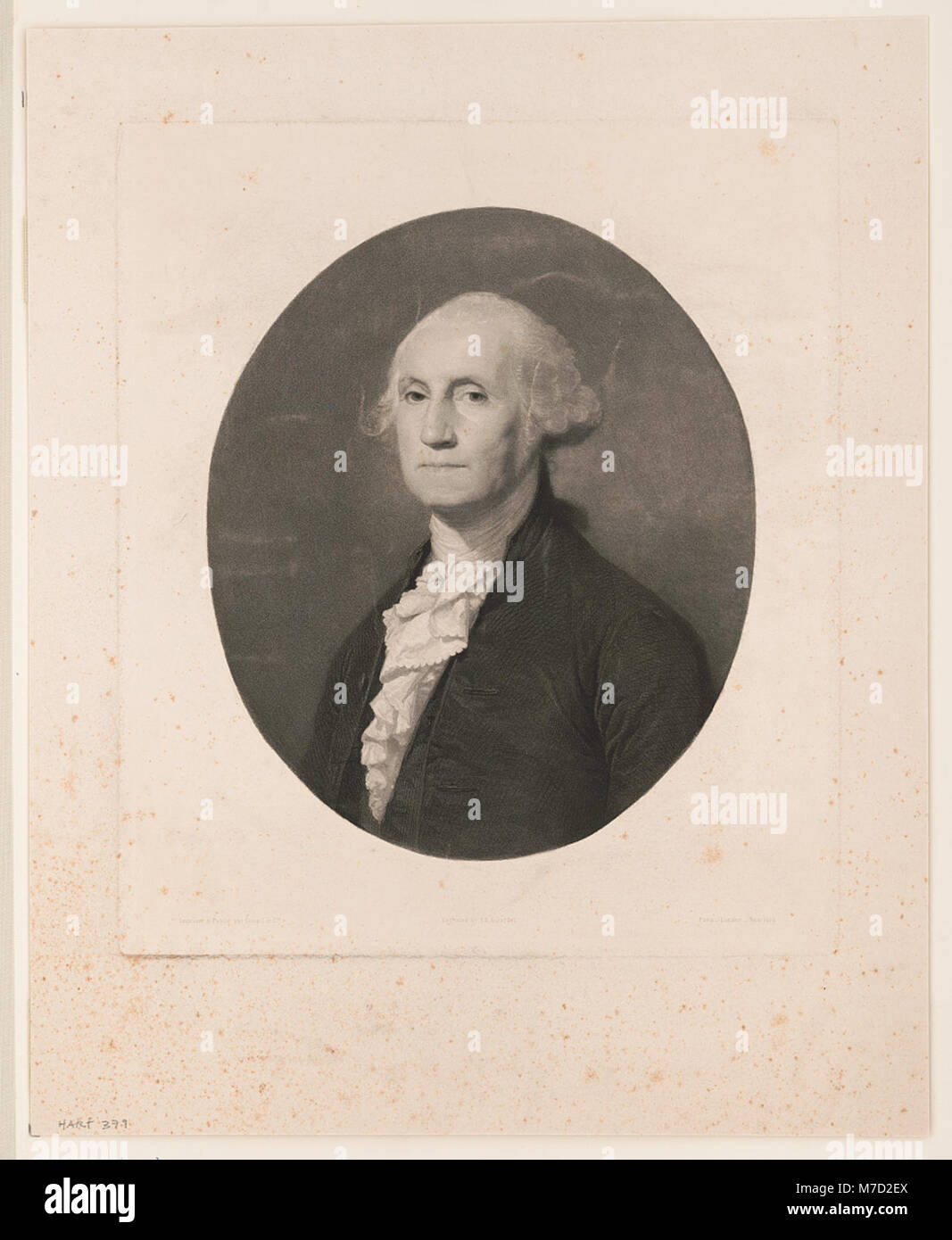 A portrait of George Washington, the first President of the United ...