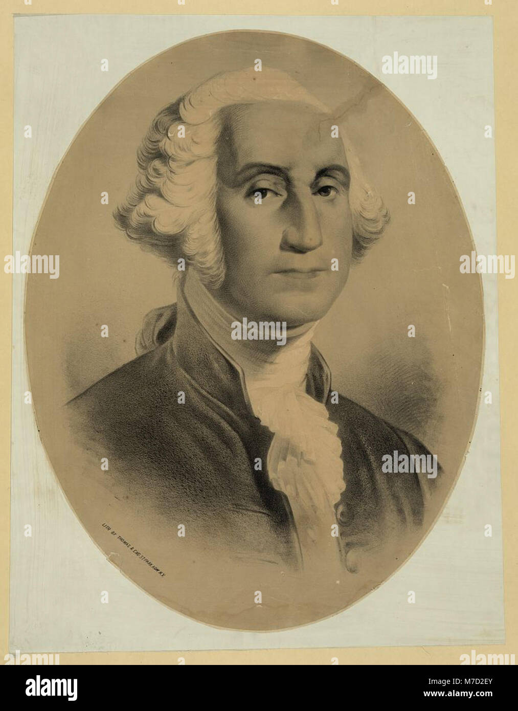 This portrait of George Washington, the first President of the United ...