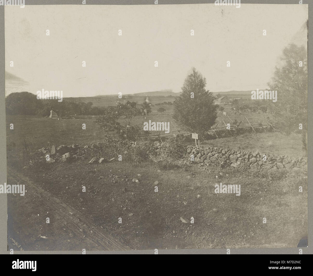 The Gettysburg battlefield, specifically the site of Pickett's Charge ...