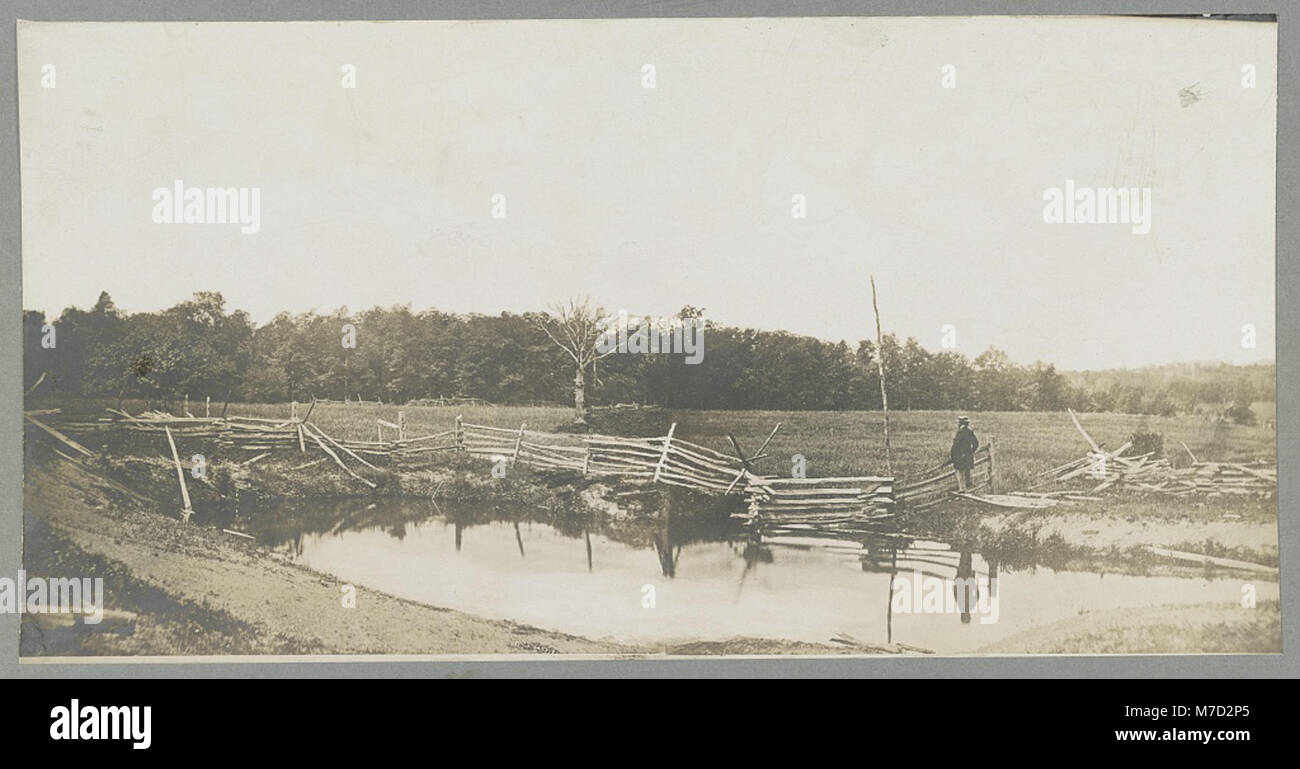 A photograph of the Gettysburg Battlefield from July 1863, showing the ...