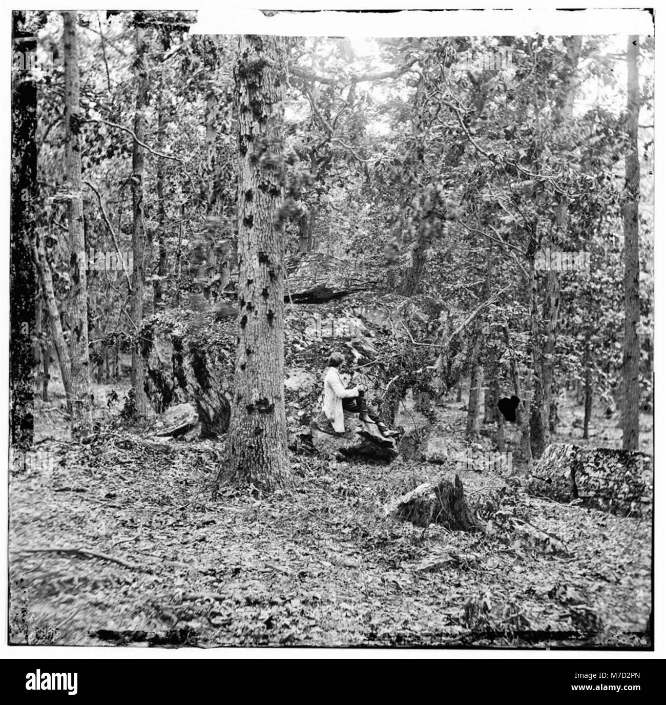Civil war battle gettysburg view Black and White Stock Photos & Images ...