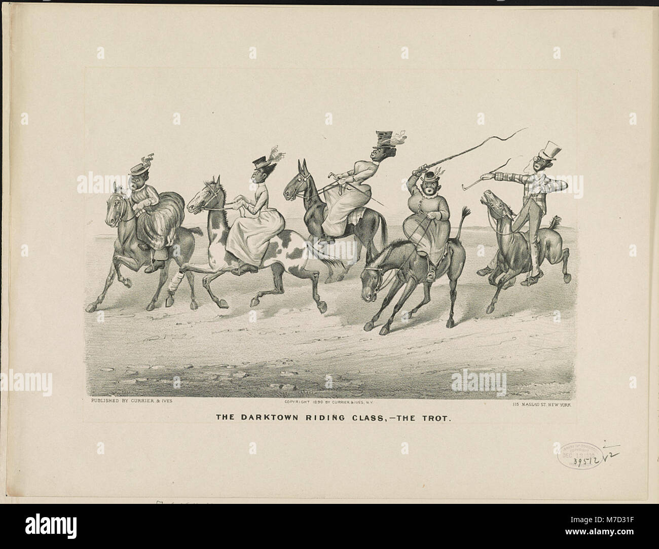 This image features an African-American riding class engaging in the ...