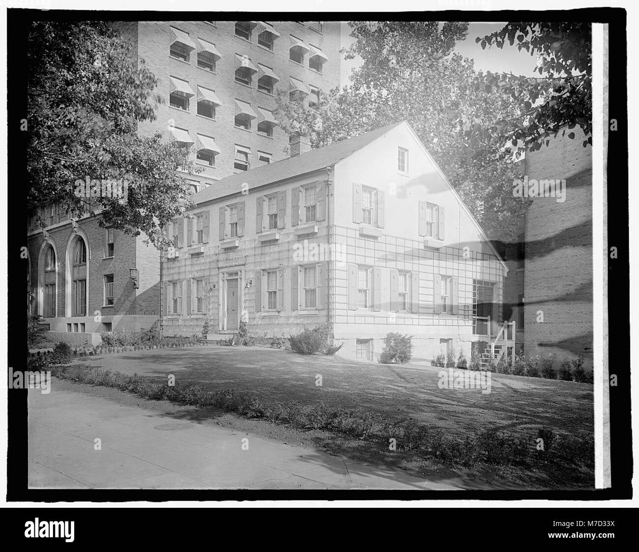 The Girl Scout House is shown in this photograph, representing the ...