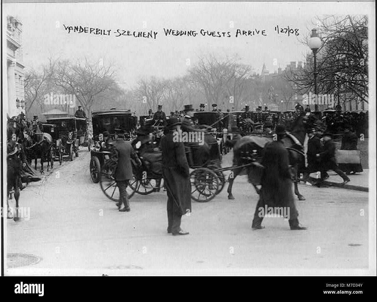 A historical photograph of Gladys Vanderbilt and Count Laszlo Szechenyi ...