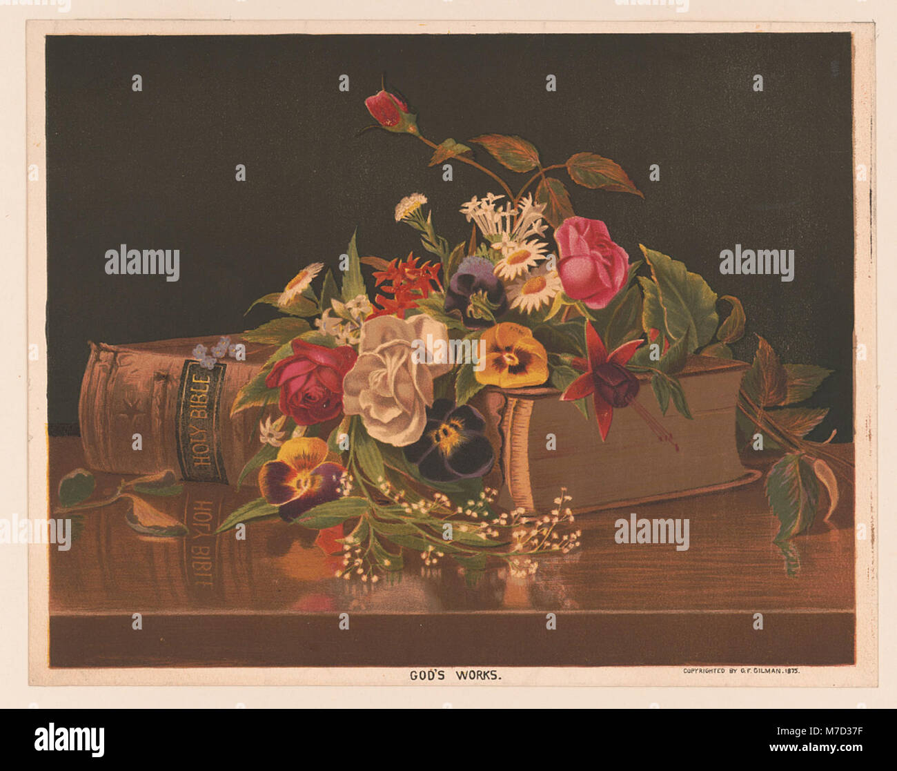 A depiction of divine creation or a religious scene, focusing on the ...