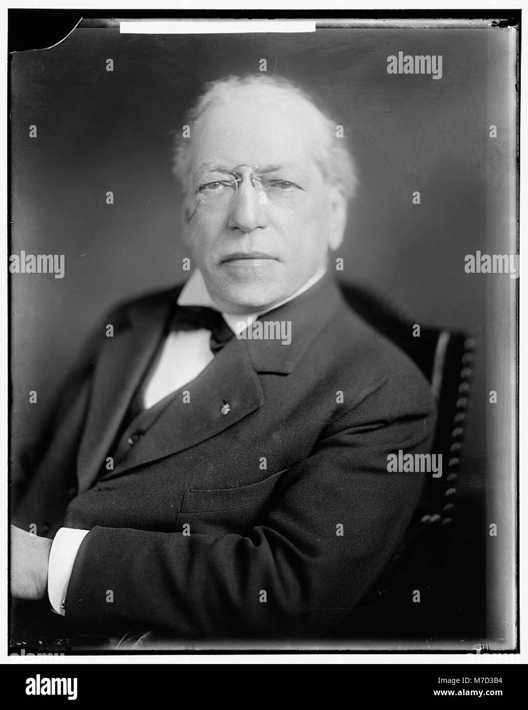A photograph of Samuel Gompers, a prominent labor leader, with a group ...