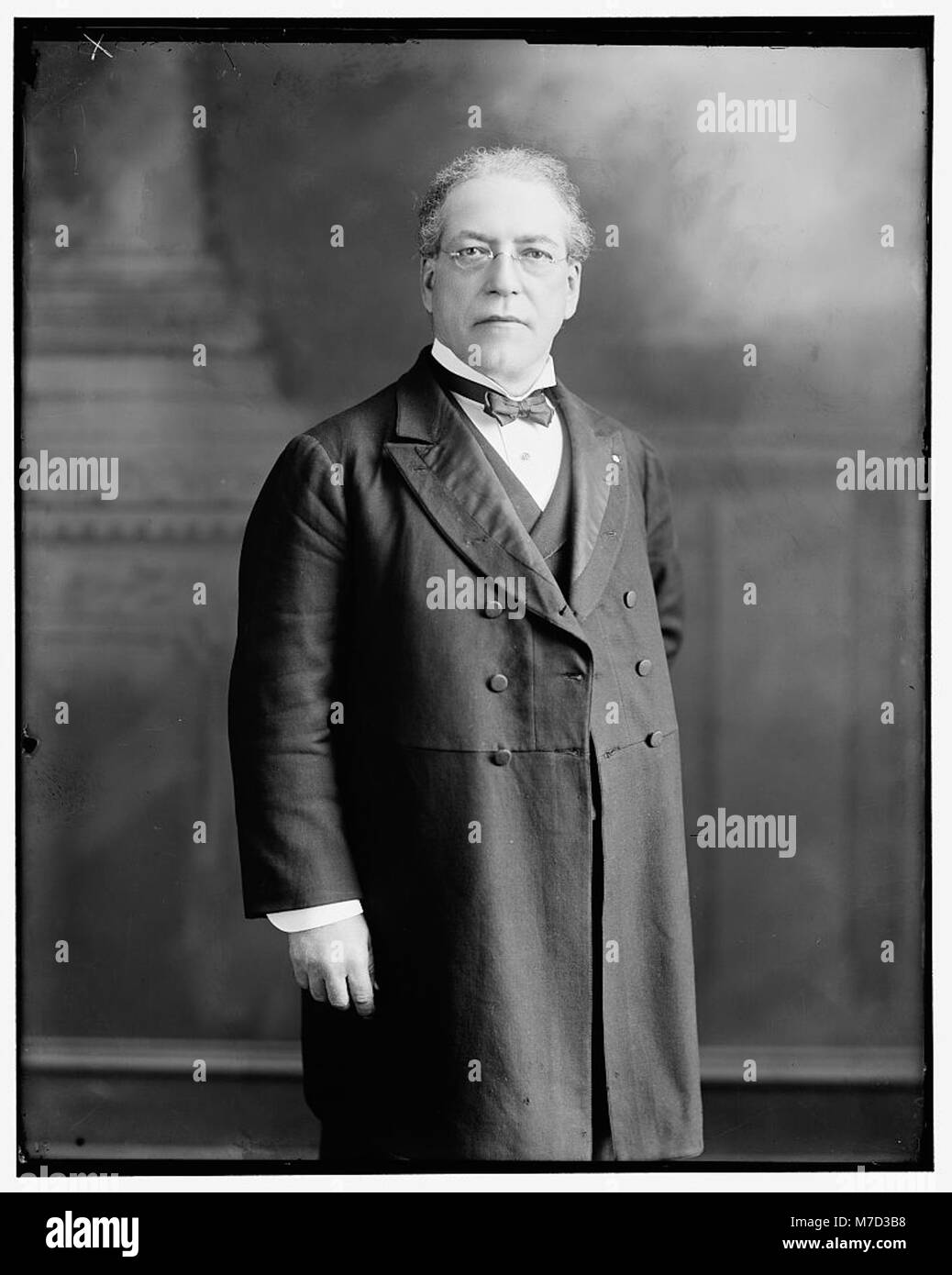This photograph captures Samuel Gompers, a prominent labor leader and ...
