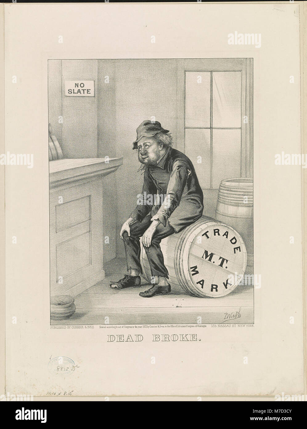 A photographic image representing the concept of financial ruin ...