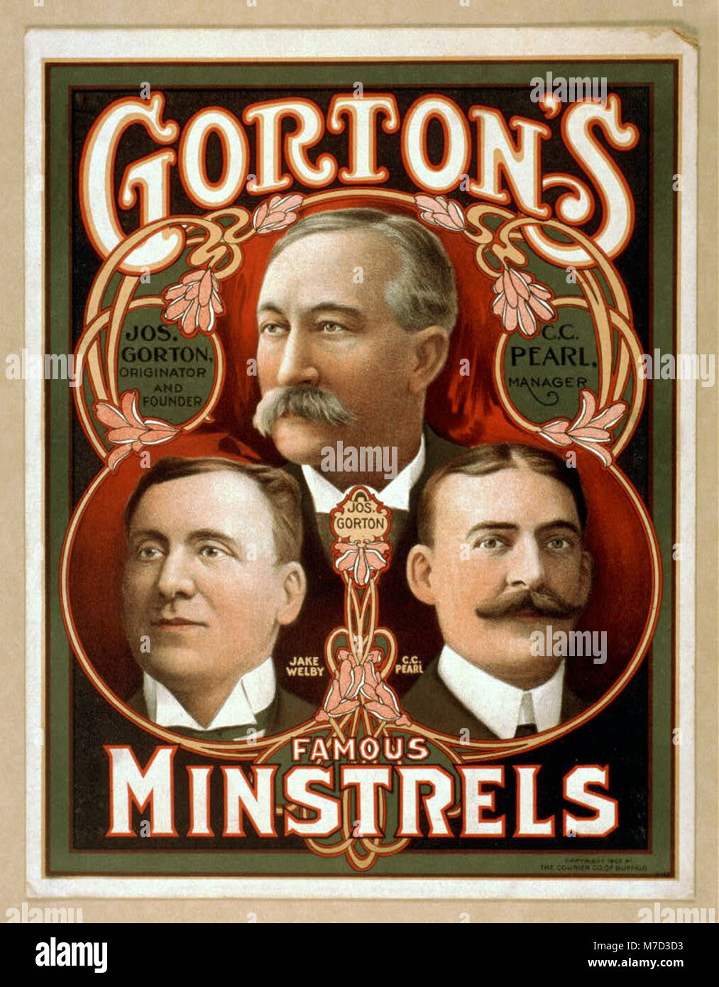 Gorton's Famous Minstrels, a popular troupe in the late 19th and early ...