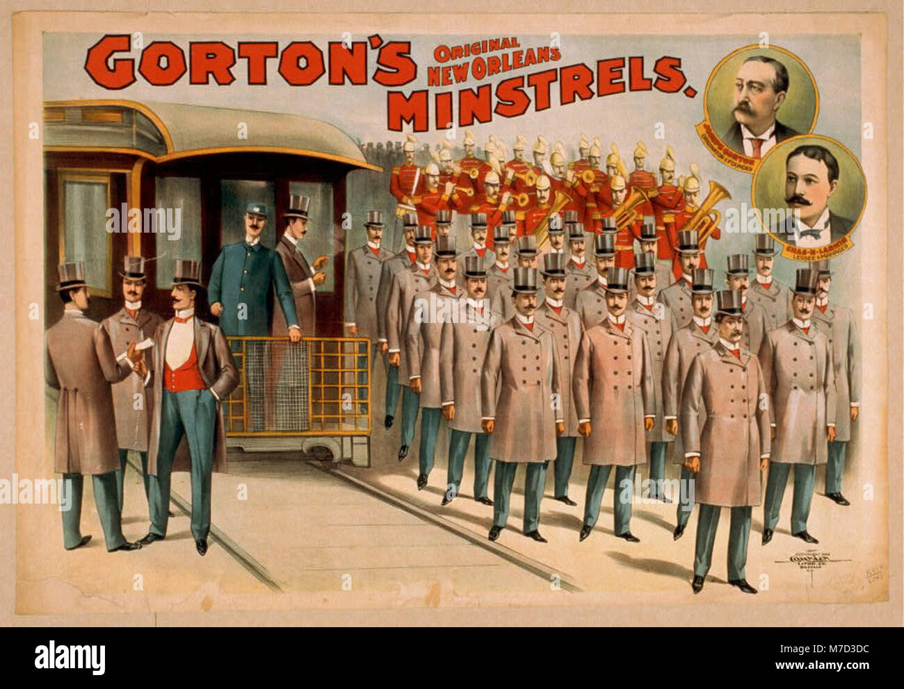This image shows Gorton's Original New Orleans Minstrels, a famous ...