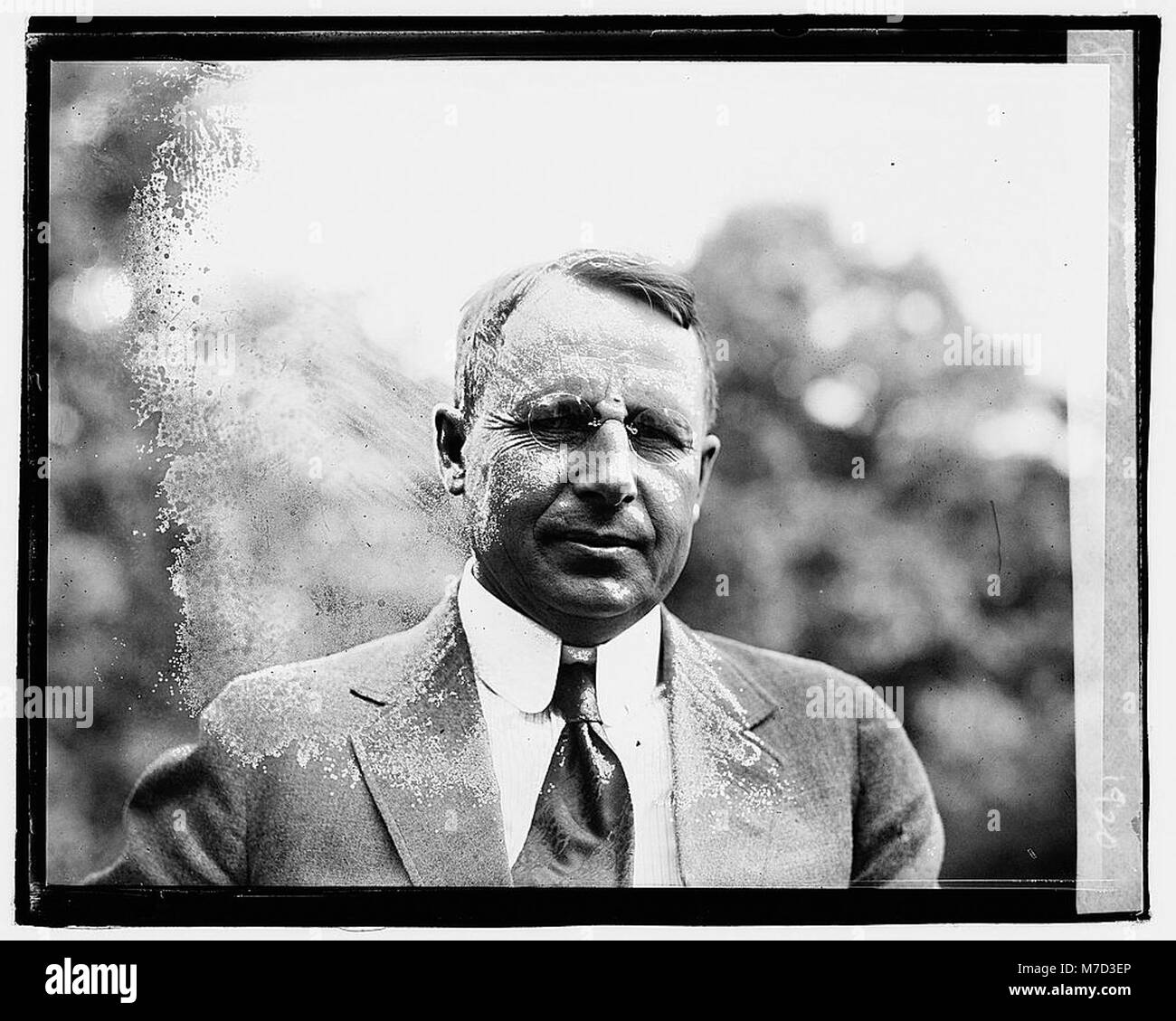 Governor Cox of Ohio, pictured in 1920, reflects the political climate ...