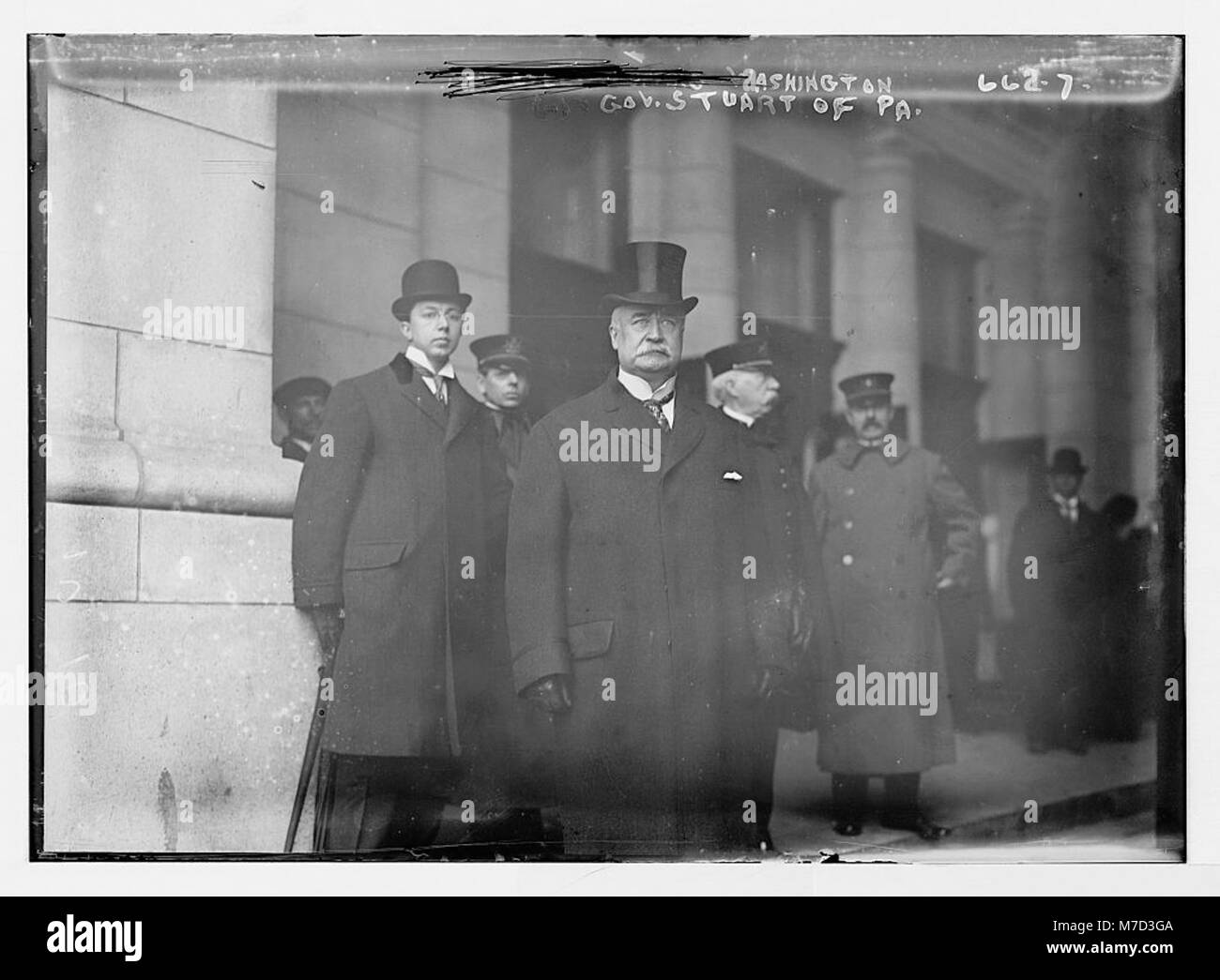 Governor Stuart of Virginia is pictured in Washington, D.C. with ...