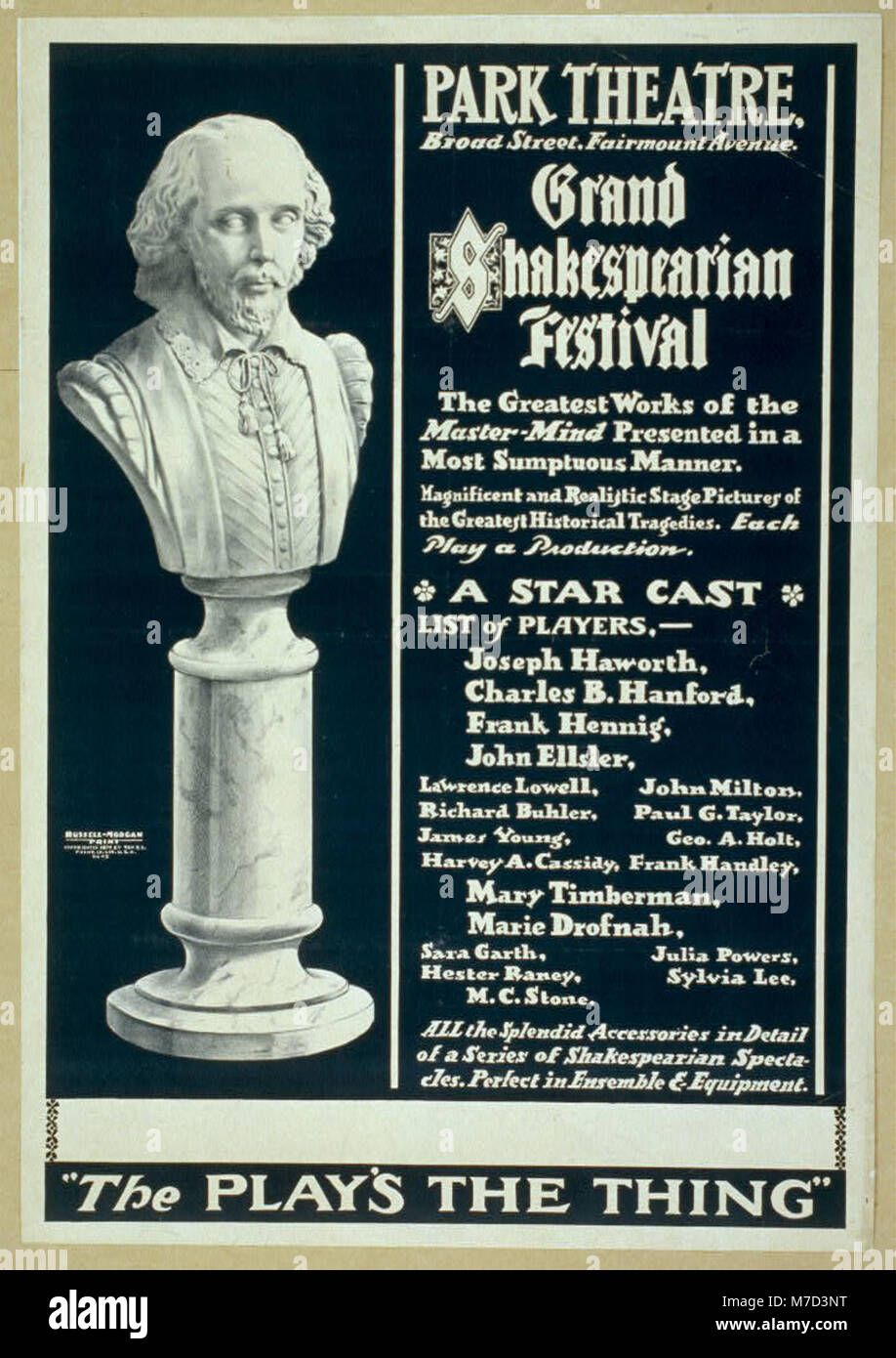 The Grand Shakespearian Festival showcased a series of William ...