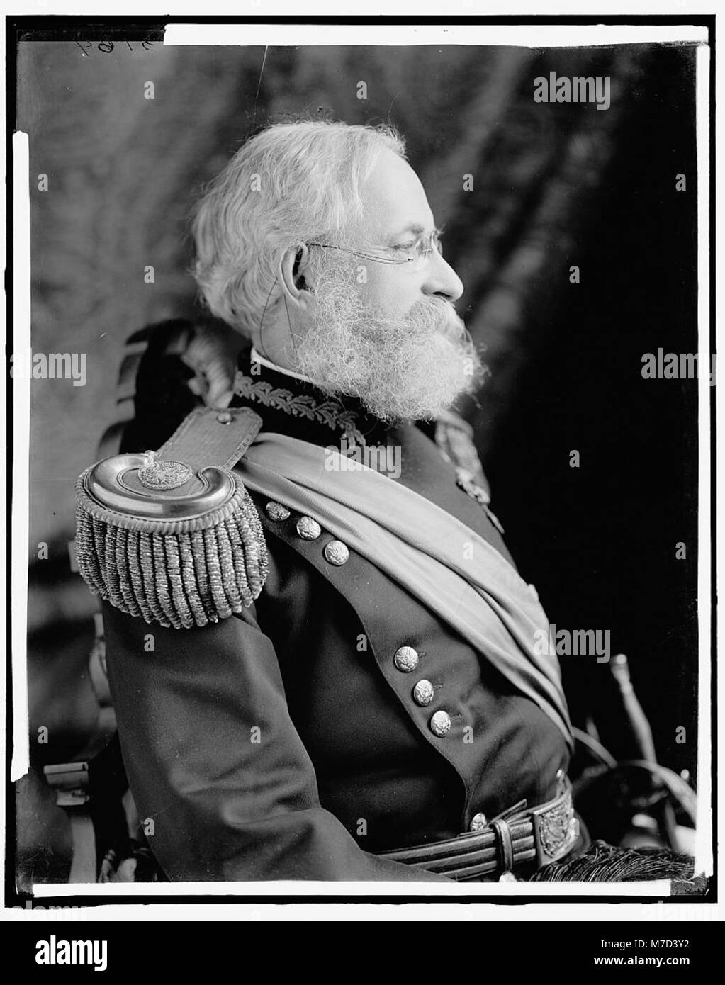 A portrait of General Greeley, an American military officer, capturing ...