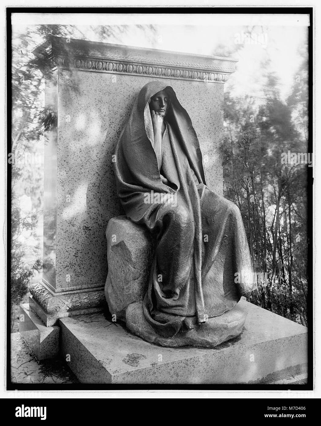 The Grief Monument, located at Rock Creek Cemetery in Washington, D.C ...
